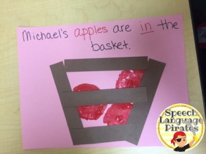 Basket of apples craft