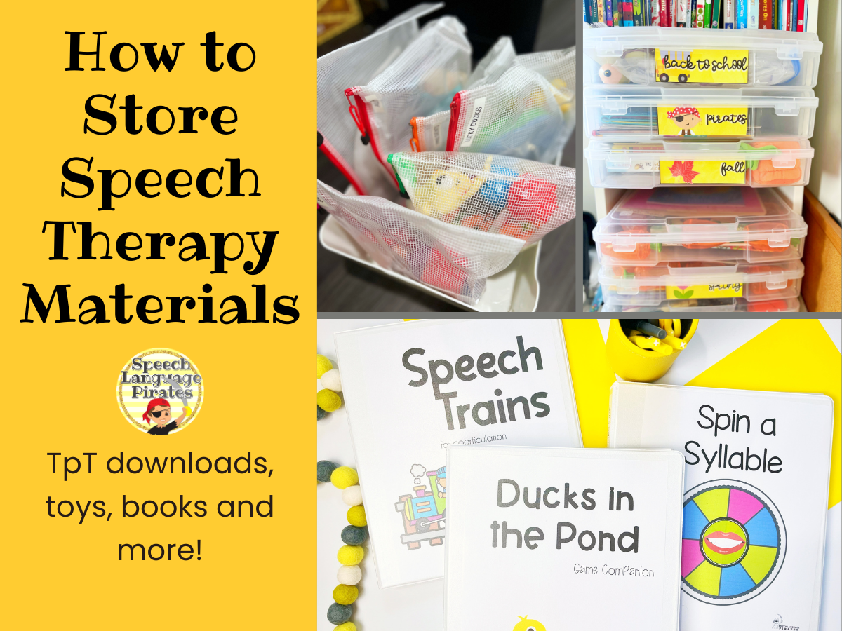 Storing Speech Therapy Materials