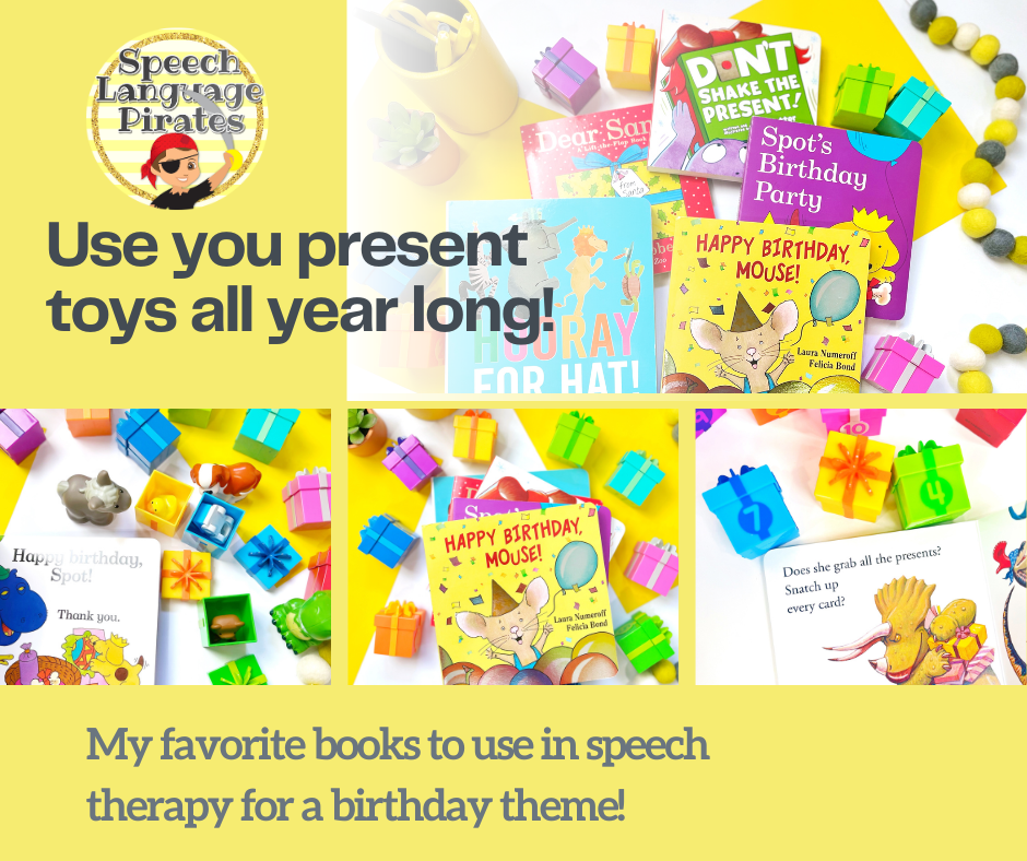 Books to Use with Your Present Toy - Speech Language Pirates