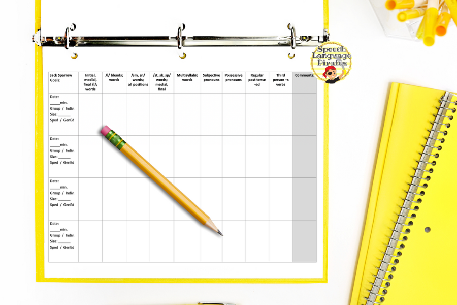 Student Data Folders for Speech Therapy